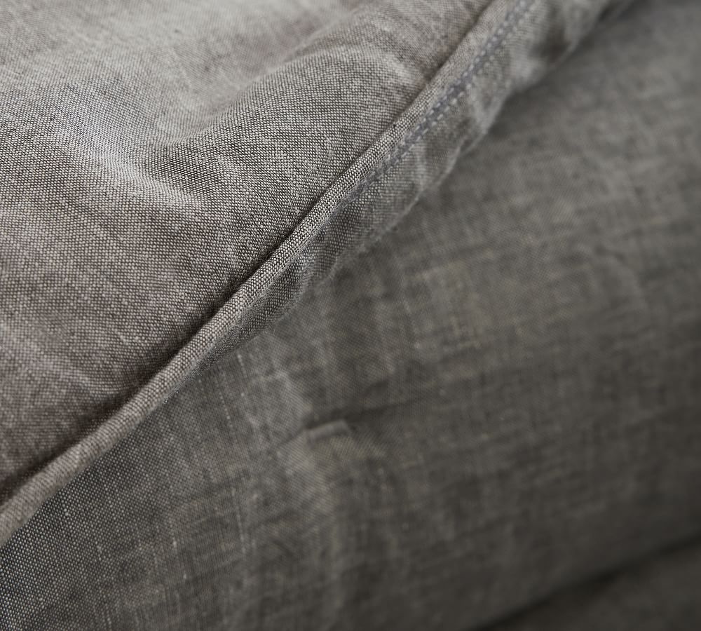 Belgian Flax Linen Comforter - White | Pottery Barn