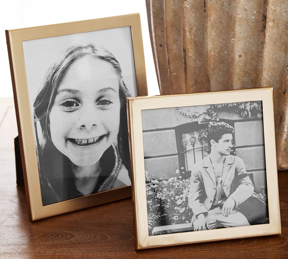 Modern Brass Picture Frame | Pottery Barn