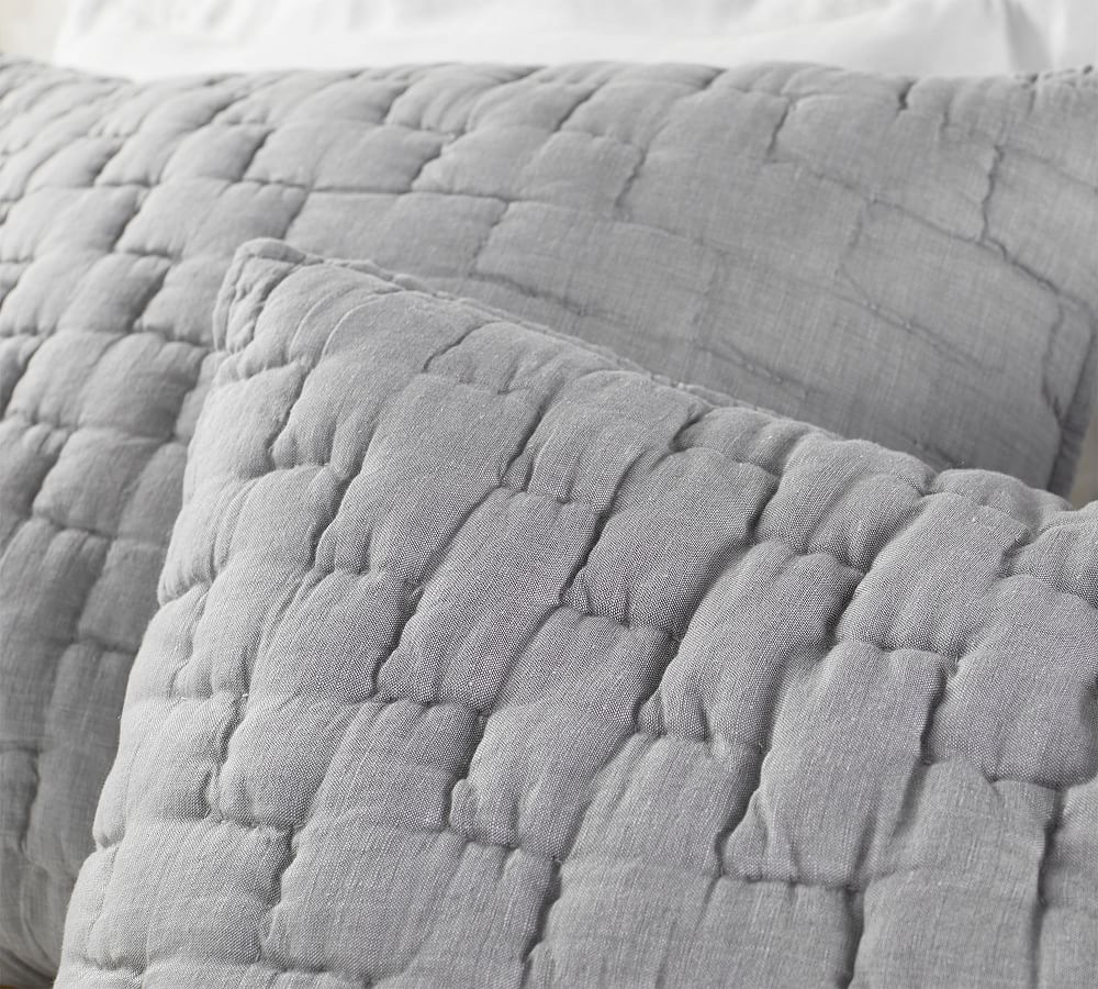 Bliss Handcrafted Linen/Cotton Quilt | Pottery Barn