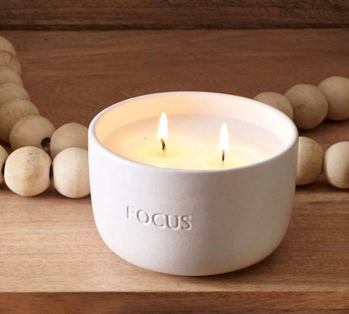Mindfulness Ceramic Focus Candle - Painted Desert | Pottery Barn