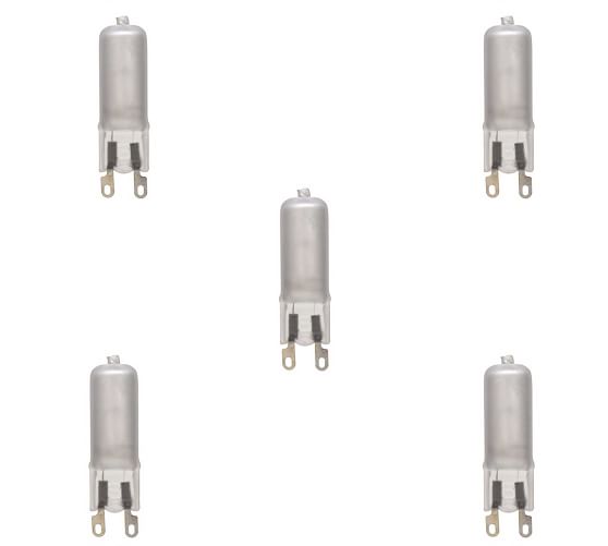 T4 Tube Frosted Halogen Bulb - Pack of 5 | Pottery Barn