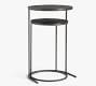 Duke Round Metal Nesting Nightstand | Pottery Barn