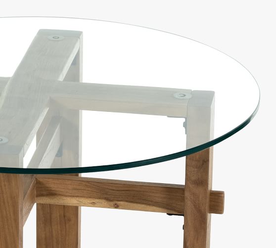 Castro Glass Top Round Counter Height Table | Pottery Barn