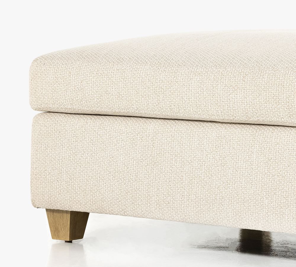 Redondo Upholstered Ottoman | Pottery Barn