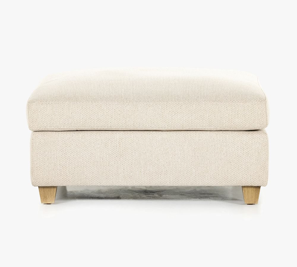 Redondo Upholstered Ottoman | Pottery Barn