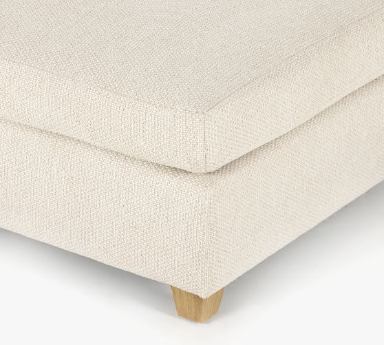 Redondo Upholstered Ottoman | Pottery Barn