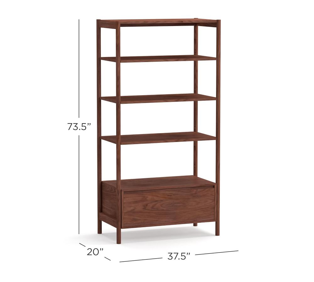 Bloomquist Bookcase with Drawer | Pottery Barn