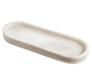 Marble Desk Accessory - Oval Tray | Pottery Barn