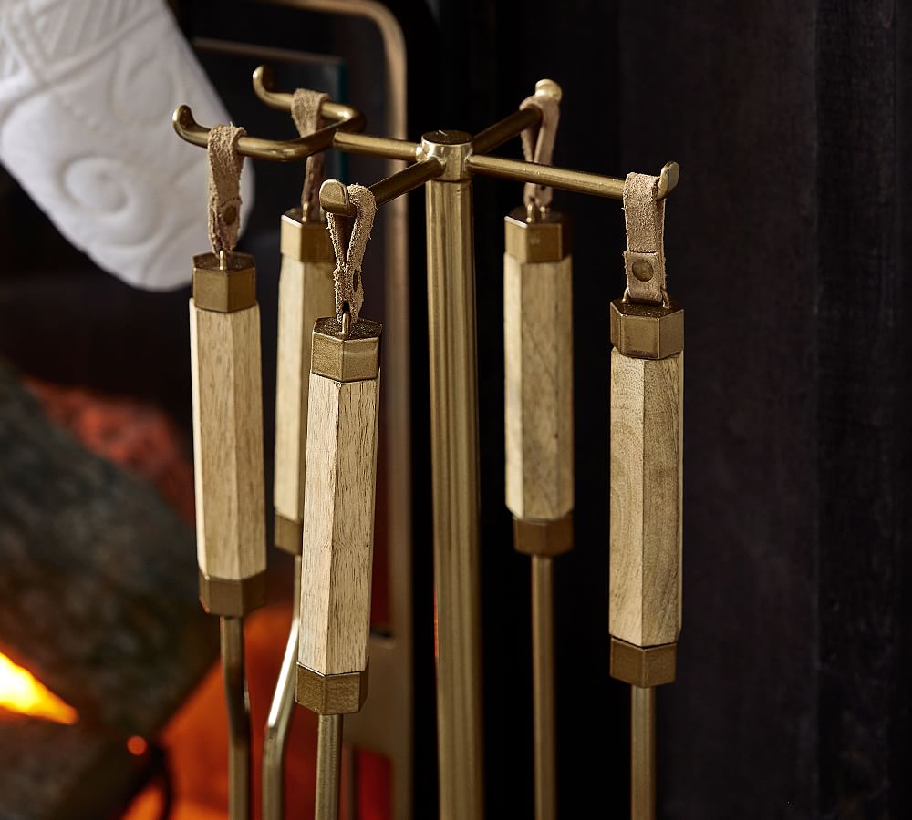 Vail 5-Piece Fireplace Tool Set | Pottery Barn