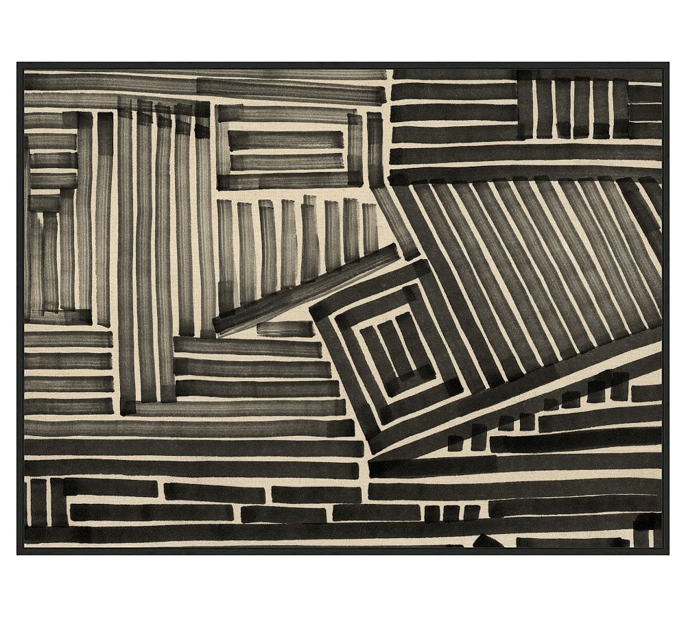 Ink Angles Framed Canvas Prints | Pottery Barn