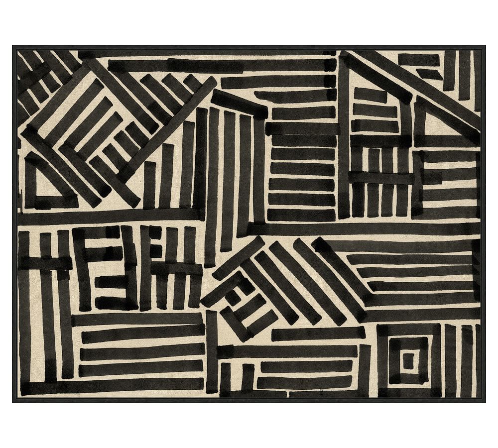 Ink Angles Framed Canvas Prints | Pottery Barn