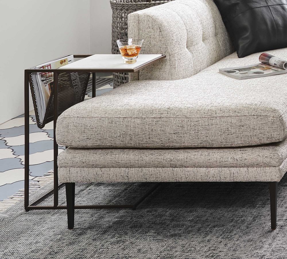 Jayden Marble C-Table | Pottery Barn