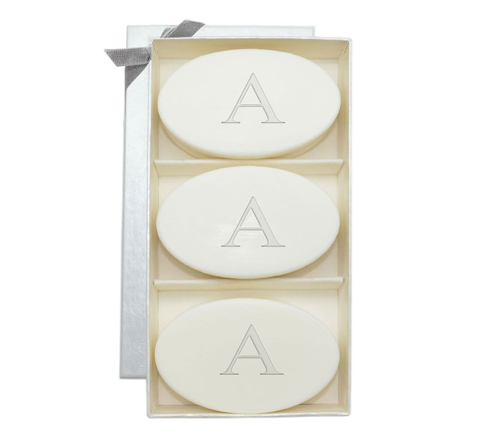 Monogrammed Verbana Oval Soap Set | Pottery Barn