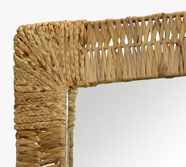 Cameron Jute Rectangular Mirror - 40"W x 55"H | Pottery Barn