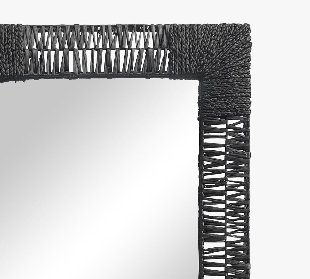 Cameron Jute Rectangular Mirror - 40"W x 55"H | Pottery Barn