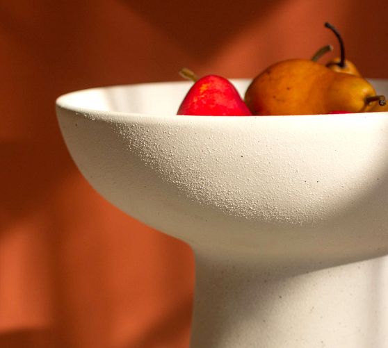 Modern Ceramic Footed Bowl | Pottery Barn