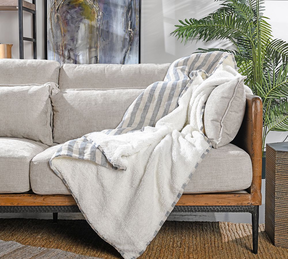 Ramira Stripe Throw | Pottery Barn