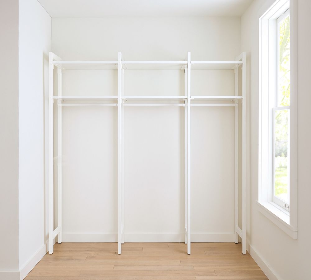 Essential Walk-In Closet by Hold Everything, 7' Long Hanging System ...