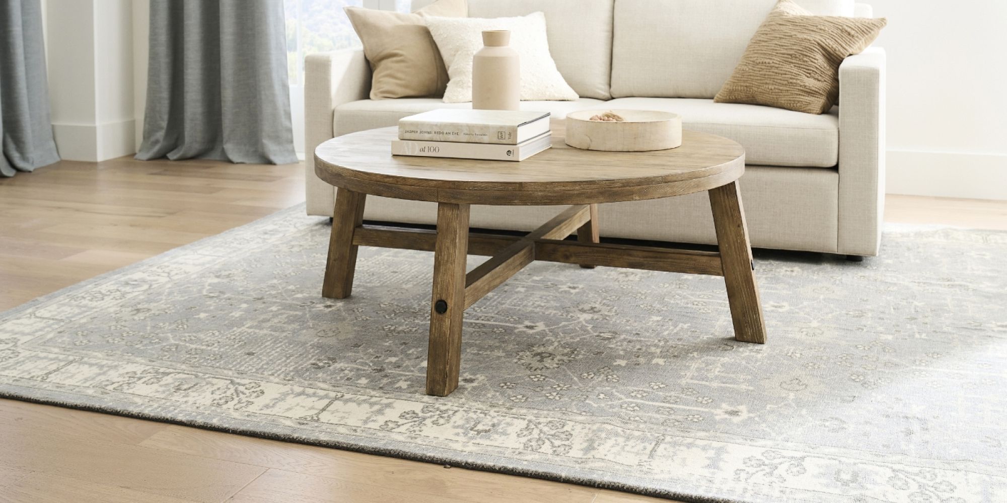 Neutral Multi Reeva Printed Rug | Patterned Rugs | Pottery Barn