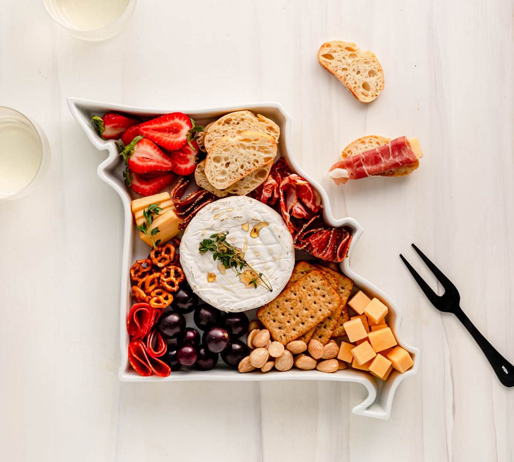 Lark Handmade Porcelain State Platter | Pottery Barn