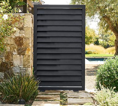 Malibu Metal Outdoor Privacy Screen | Pottery Barn