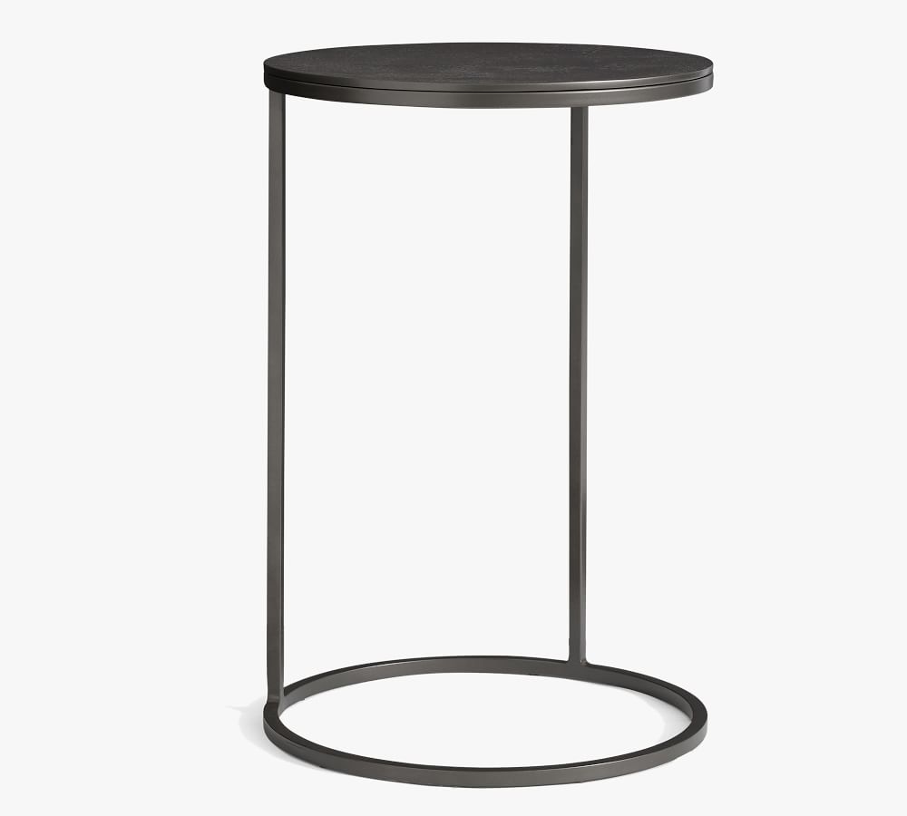 Duke Round Metal C-Table | Pottery Barn