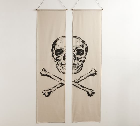 Skeleton Banner - Set of 2 | Pottery Barn