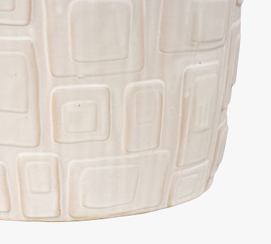 Calvin Ceramic Accent Stool | Pottery Barn