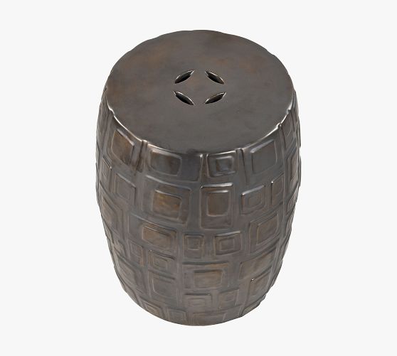 Calvin Ceramic Accent Stool | Pottery Barn