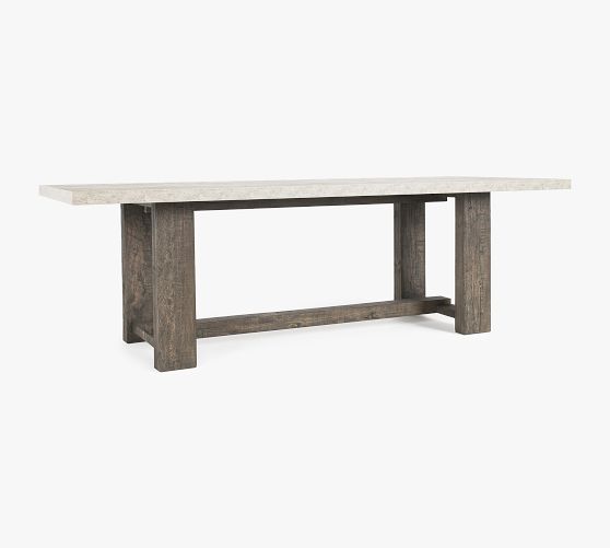 Mabel Reclaimed Pine Wood Dining Table | Pottery Barn