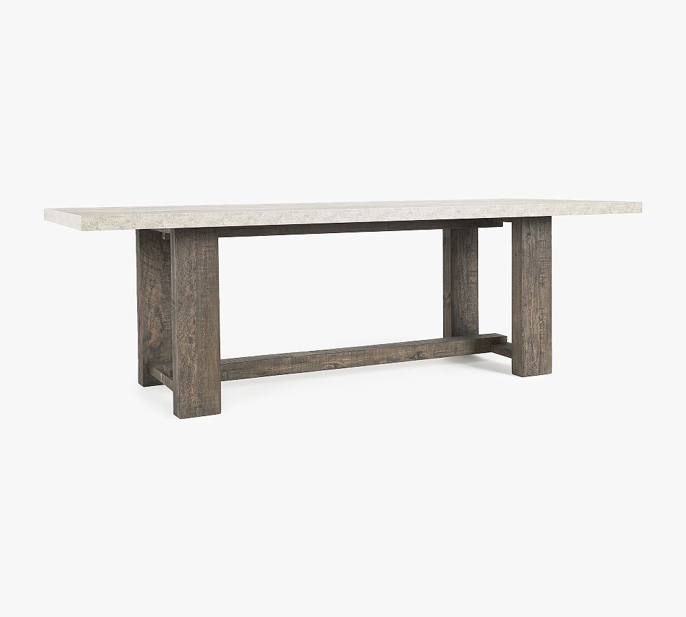 Mabel Reclaimed Pine Wood Dining Table | Pottery Barn