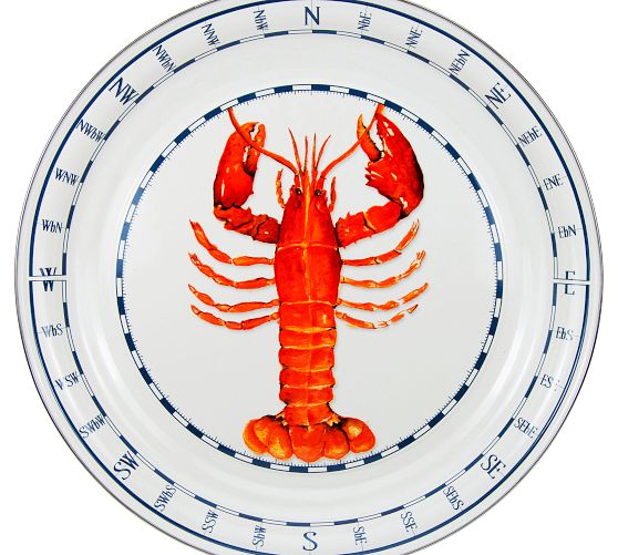 Golden Rabbit Lobster Enamel Collection | Pottery Barn