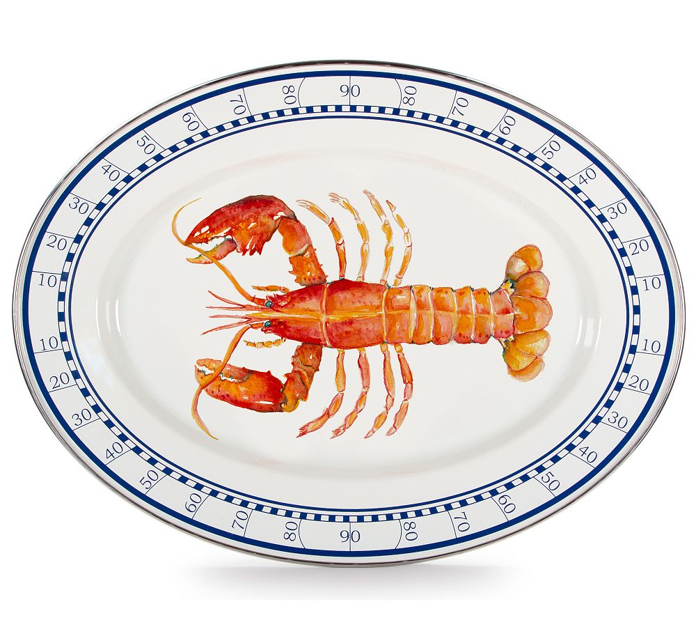 Golden Rabbit Lobster Enamel Collection | Pottery Barn