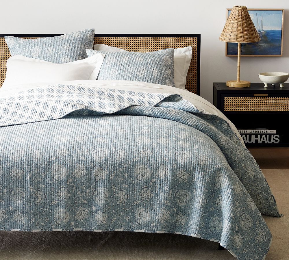 Sloan Voile Reversible Quilted Sham | Pottery Barn