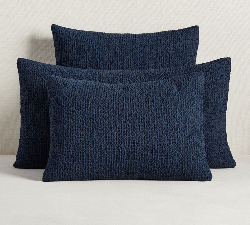 Vintage Washed Cotton/Linen Comforter Sham | Pottery Barn