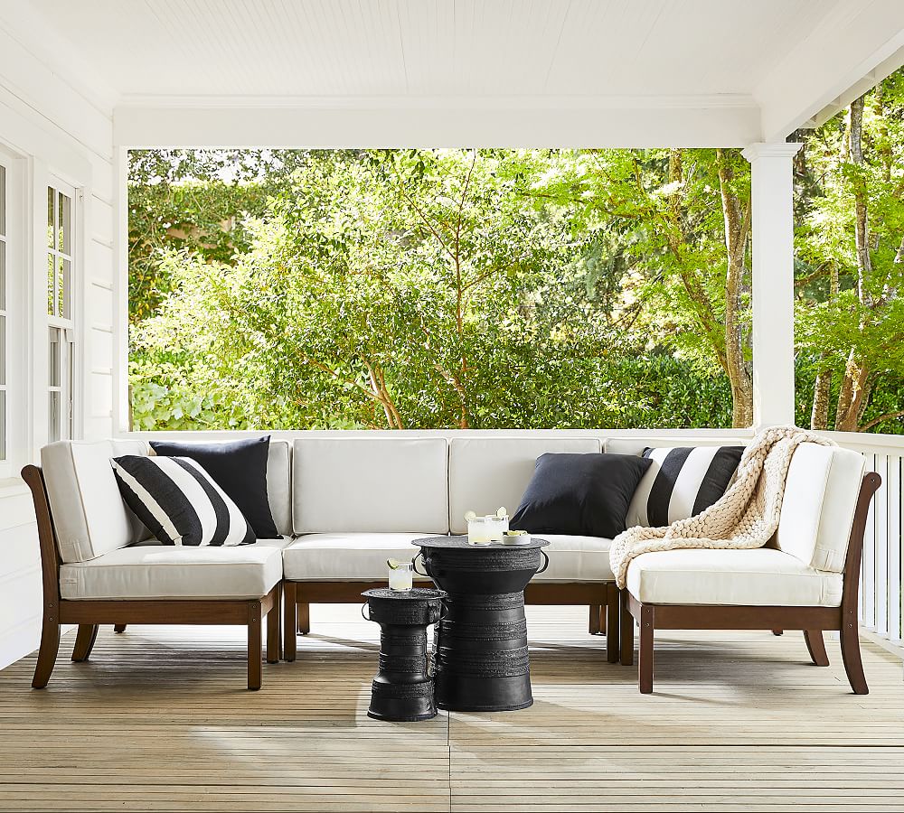 Chatham Outdoor Sectional Components, Honey | Pottery Barn