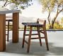 Abbott FSC® Acacia Woven Outdoor Counter Stool | Pottery Barn