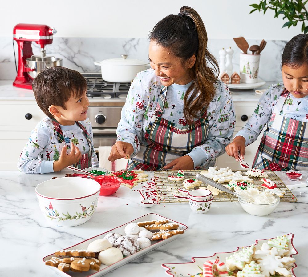 Stewart Plaid Cotton Adult Apron | Pottery Barn