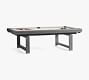 Indio Metal Convertable Pool & Dining Table Set, Slate | Pottery Barn
