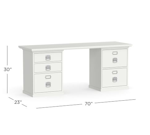 Bedford 70" Desk with Drawers | Pottery Barn
