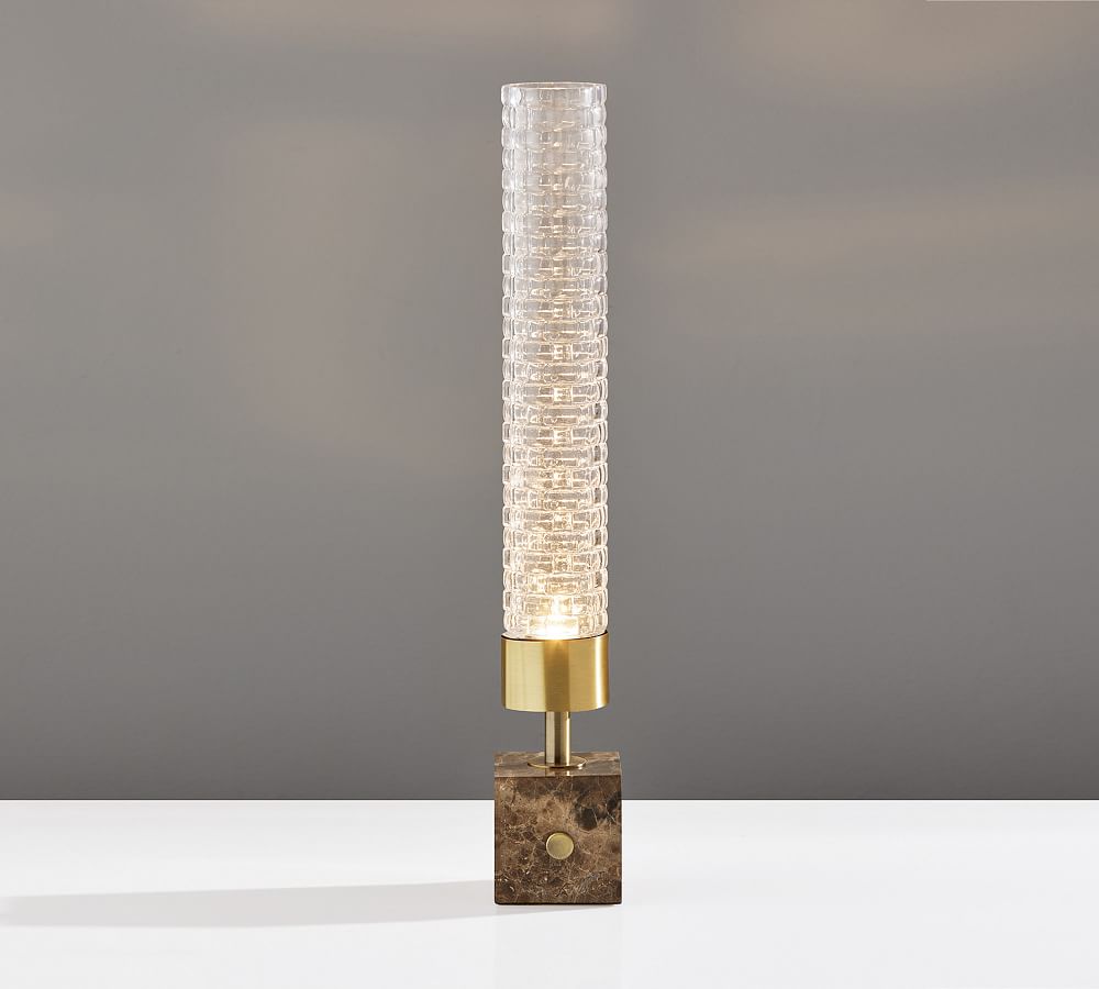 Tuberose Hand-Blown LED Table Lamp | Pottery Barn