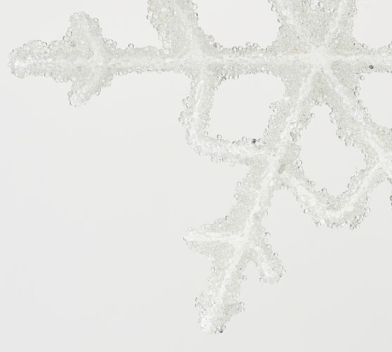 Caviar Snowflake Ornament | Pottery Barn