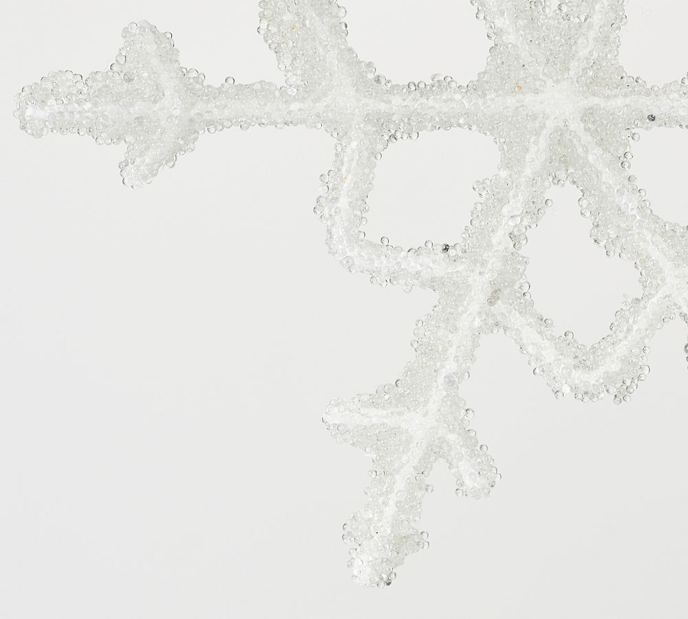 Caviar Snowflake Ornament | Pottery Barn