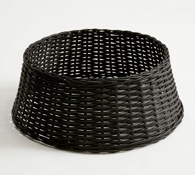 Aubrey Handwoven Rattan Tree Collar | Pottery Barn