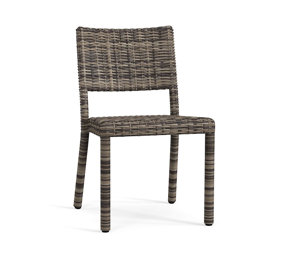 Torrey Wicker Stackable Outdoor Dining Chair | Pottery Barn