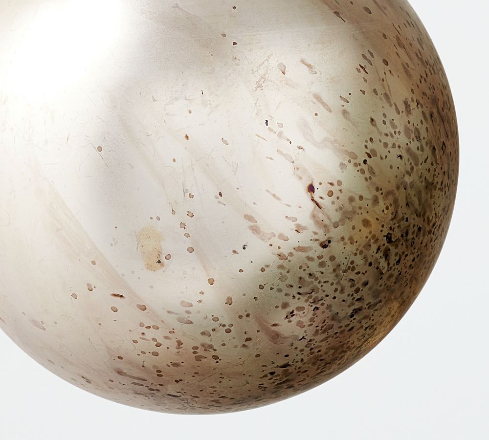 Watercolour Copper Mercury Glass Globe Ornament | Pottery Barn