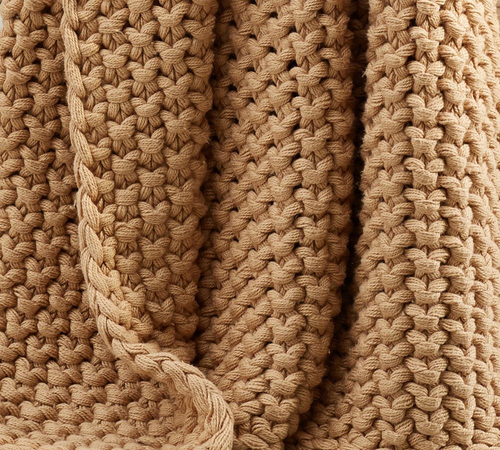 Bayside Seed Stitch Throw | Pottery Barn