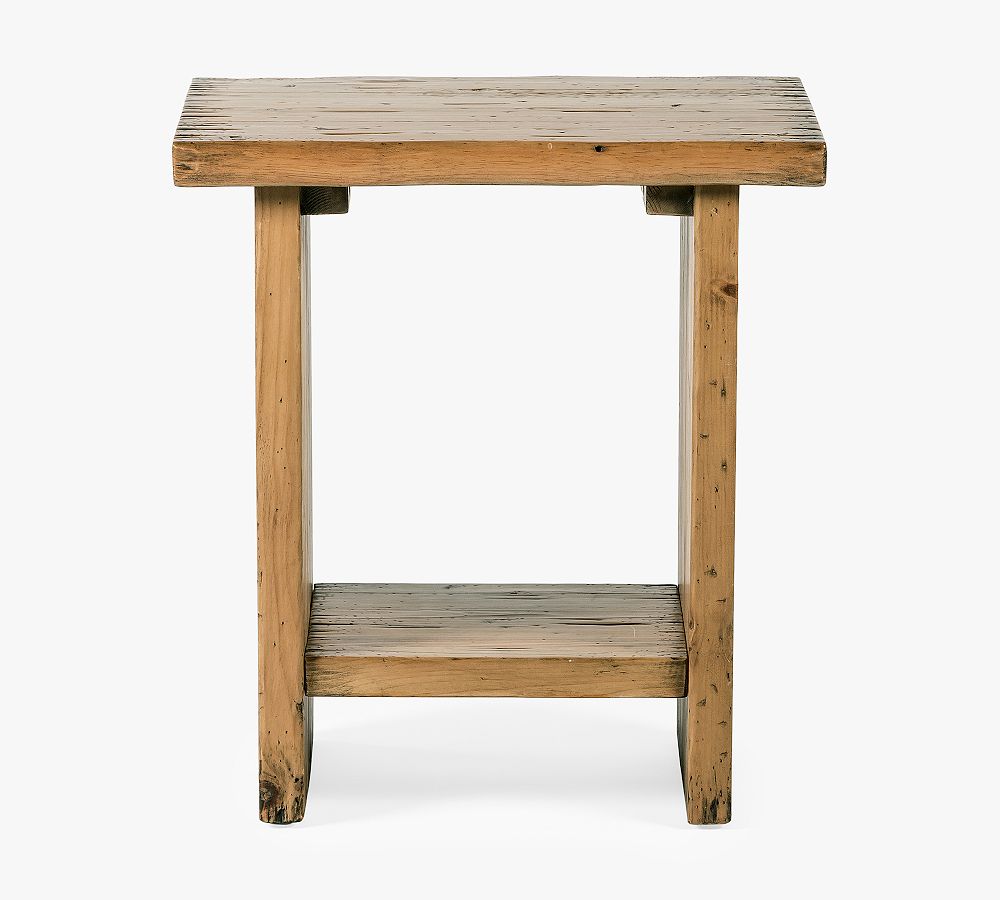 Arlo Reclaimed Wood End Table | Pottery Barn