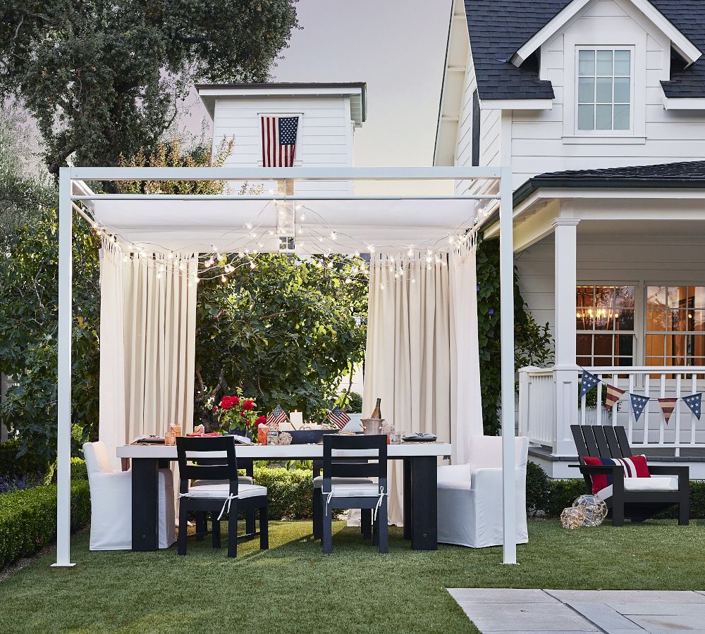 Malibu Metal Outdoor Canopy | Pottery Barn