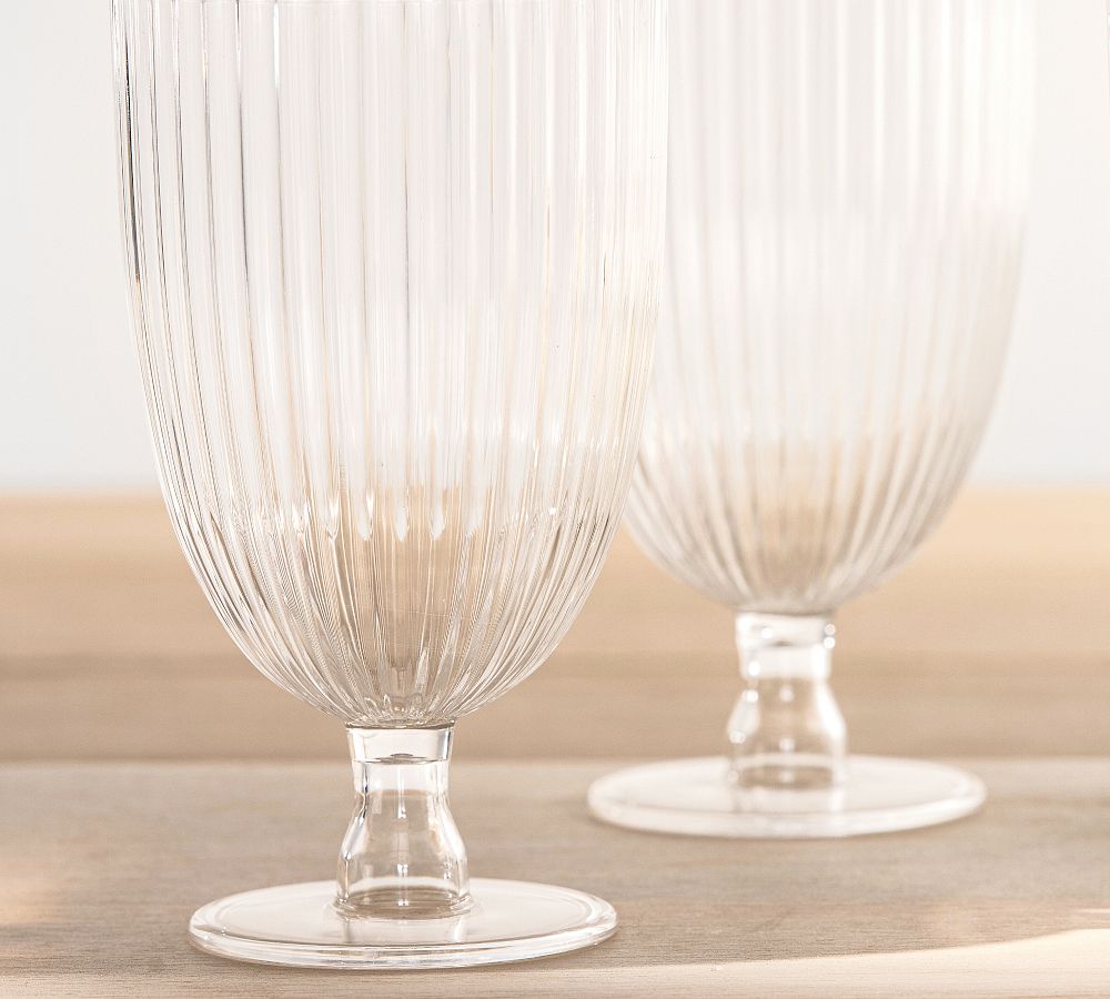 Rigato Acrylic Goblets - Set of 4 | Pottery Barn